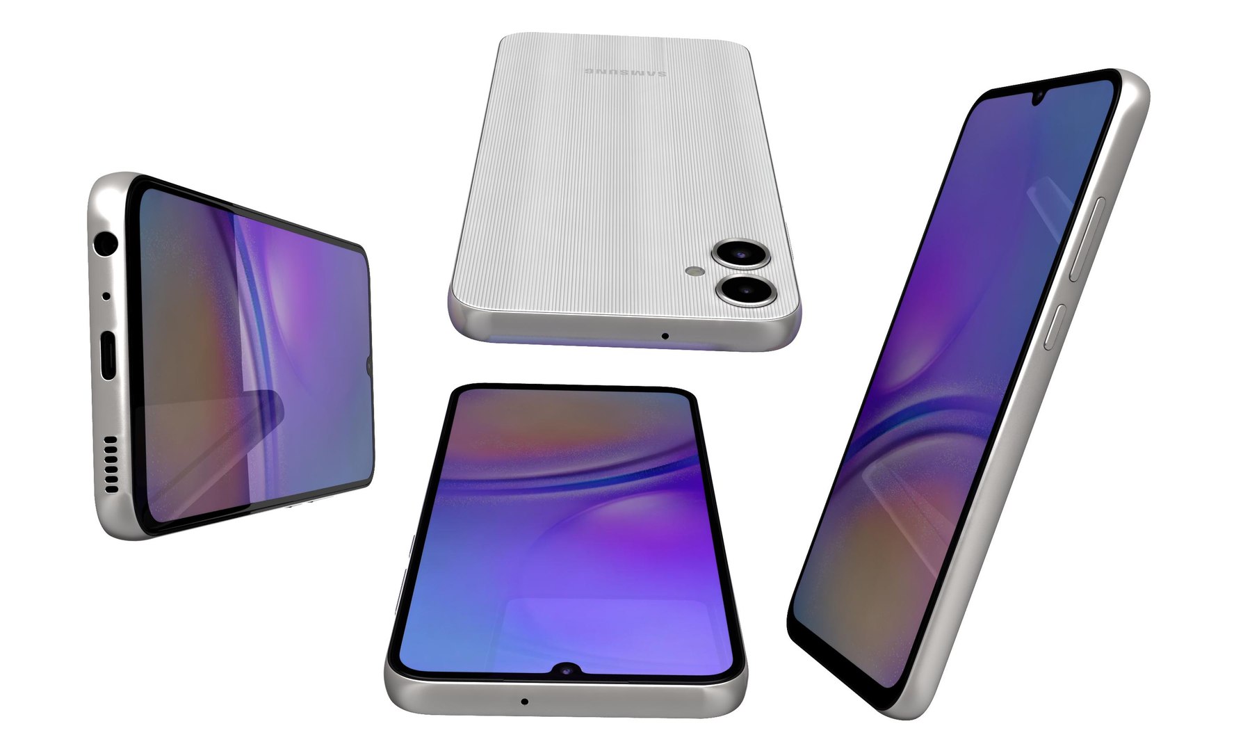 Samsung Galaxy A05 White Model - TurboSquid 2133486