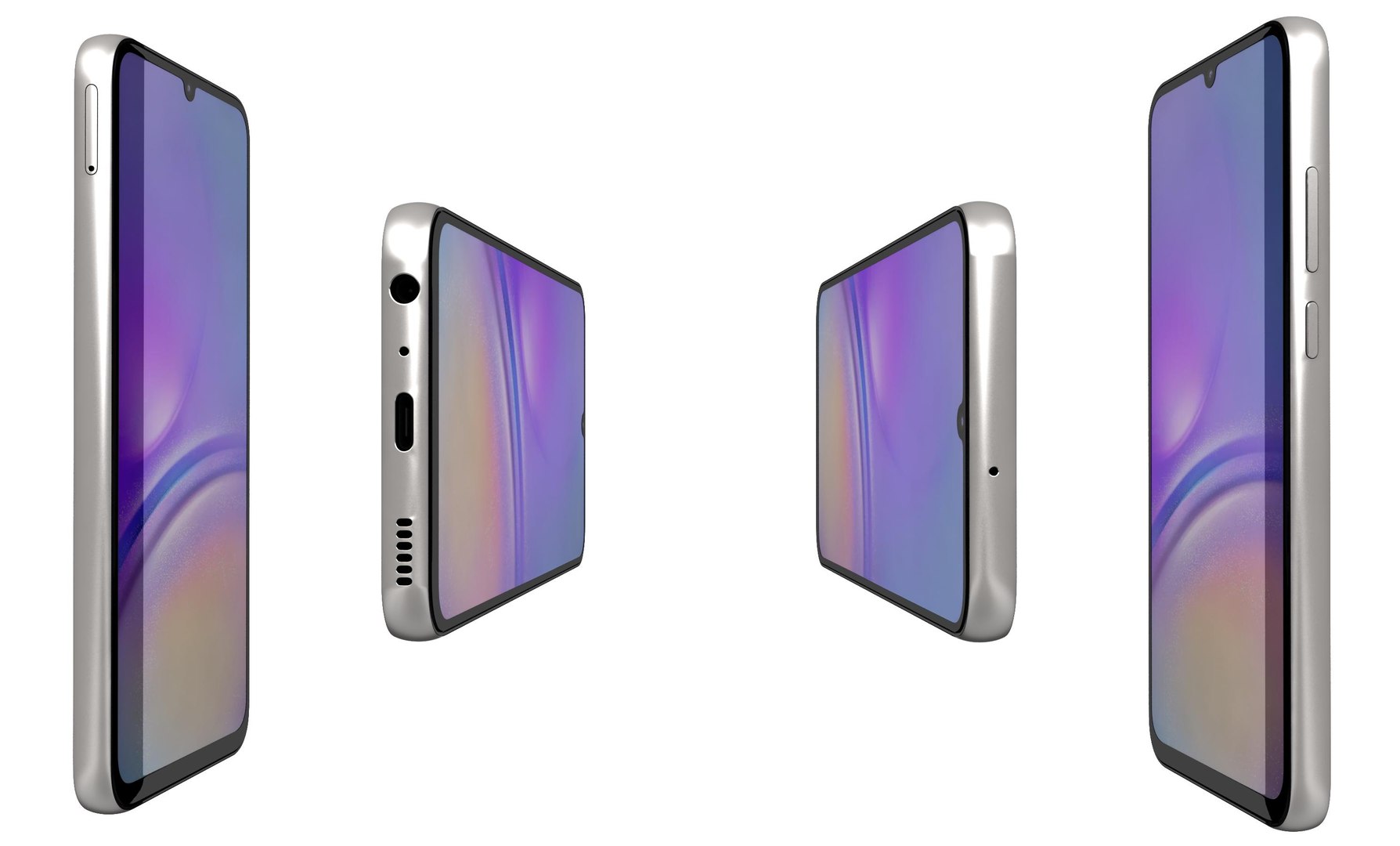 Samsung Galaxy A05 White Model - TurboSquid 2133486