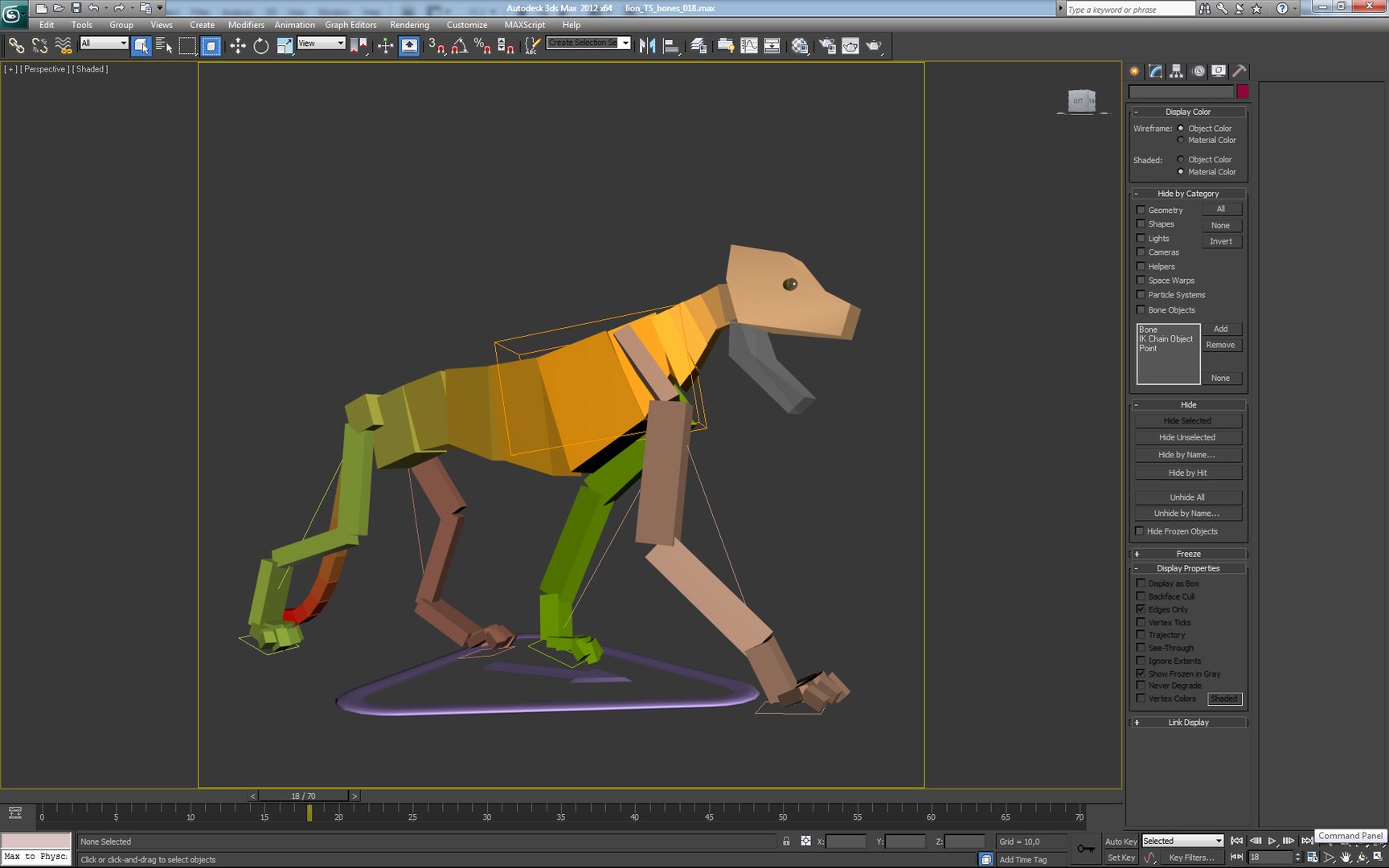 3d model lion fur cat