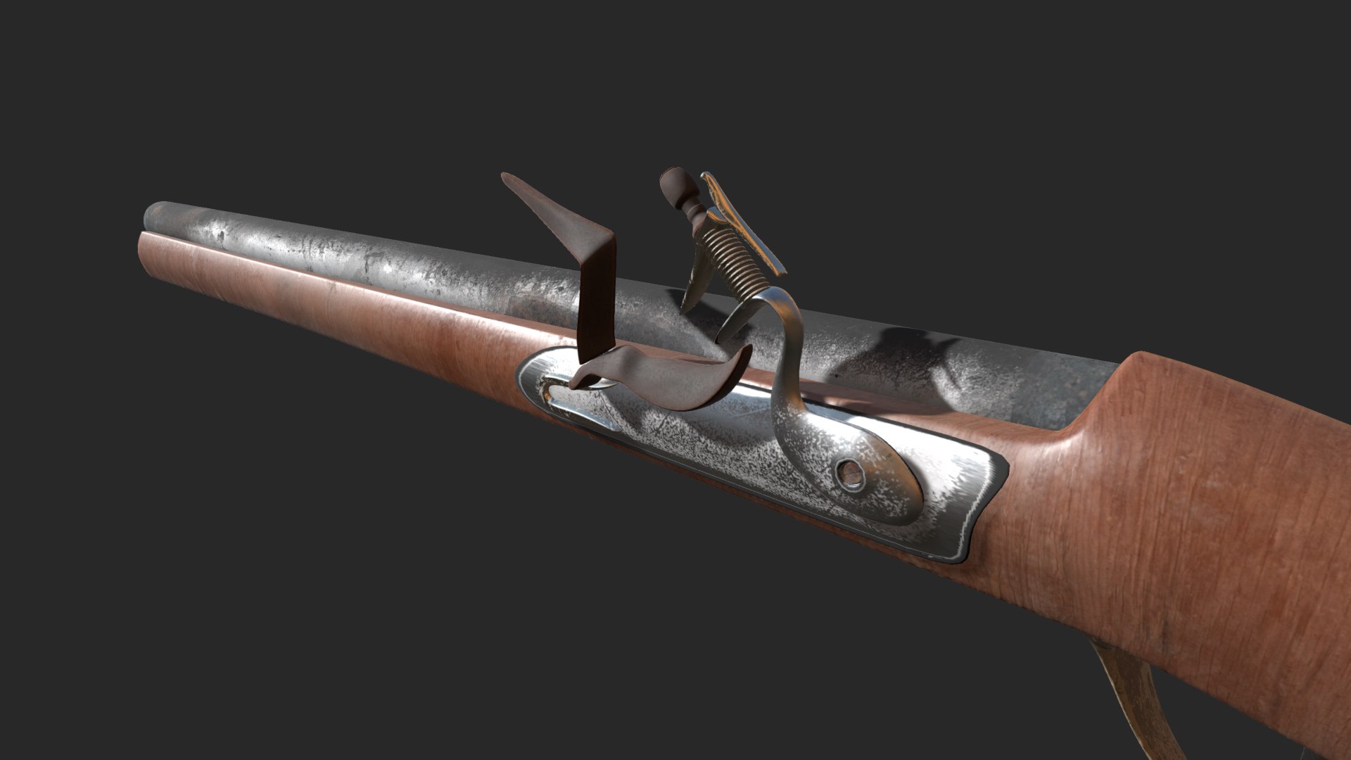 3D Old Gun Model - TurboSquid 1601537