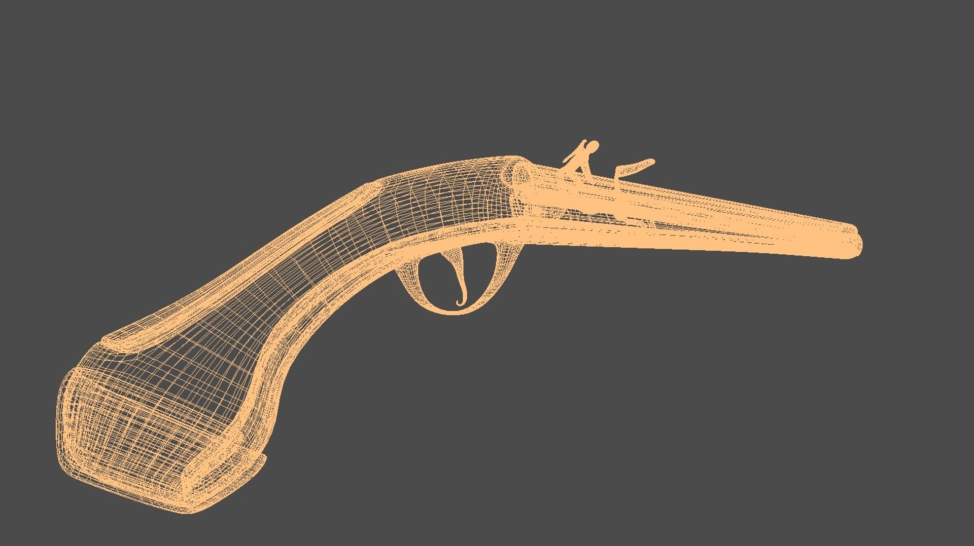 3D Old Gun Model - TurboSquid 1601537