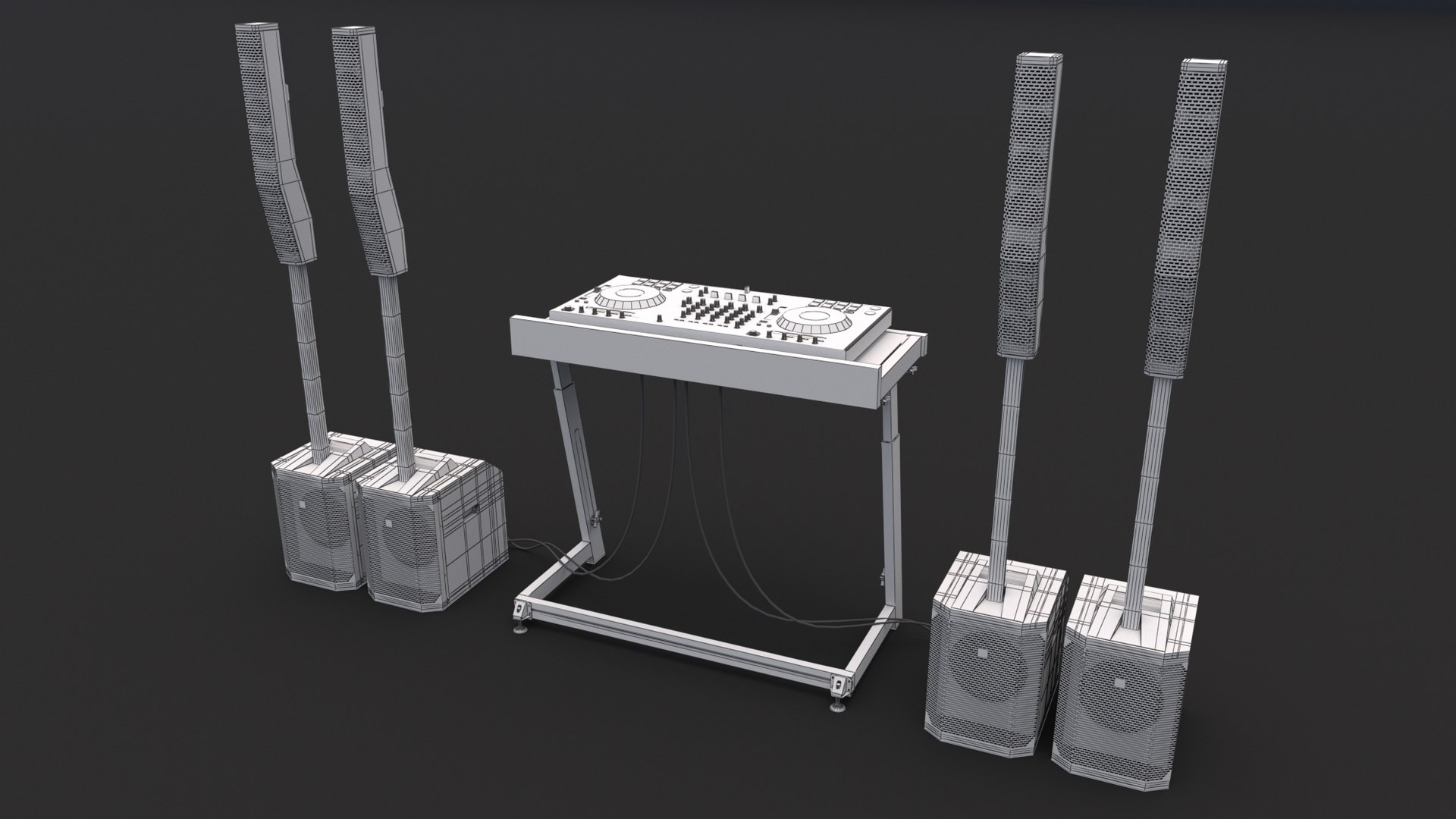 3D Dj Booth 02 Model - TurboSquid 1742080