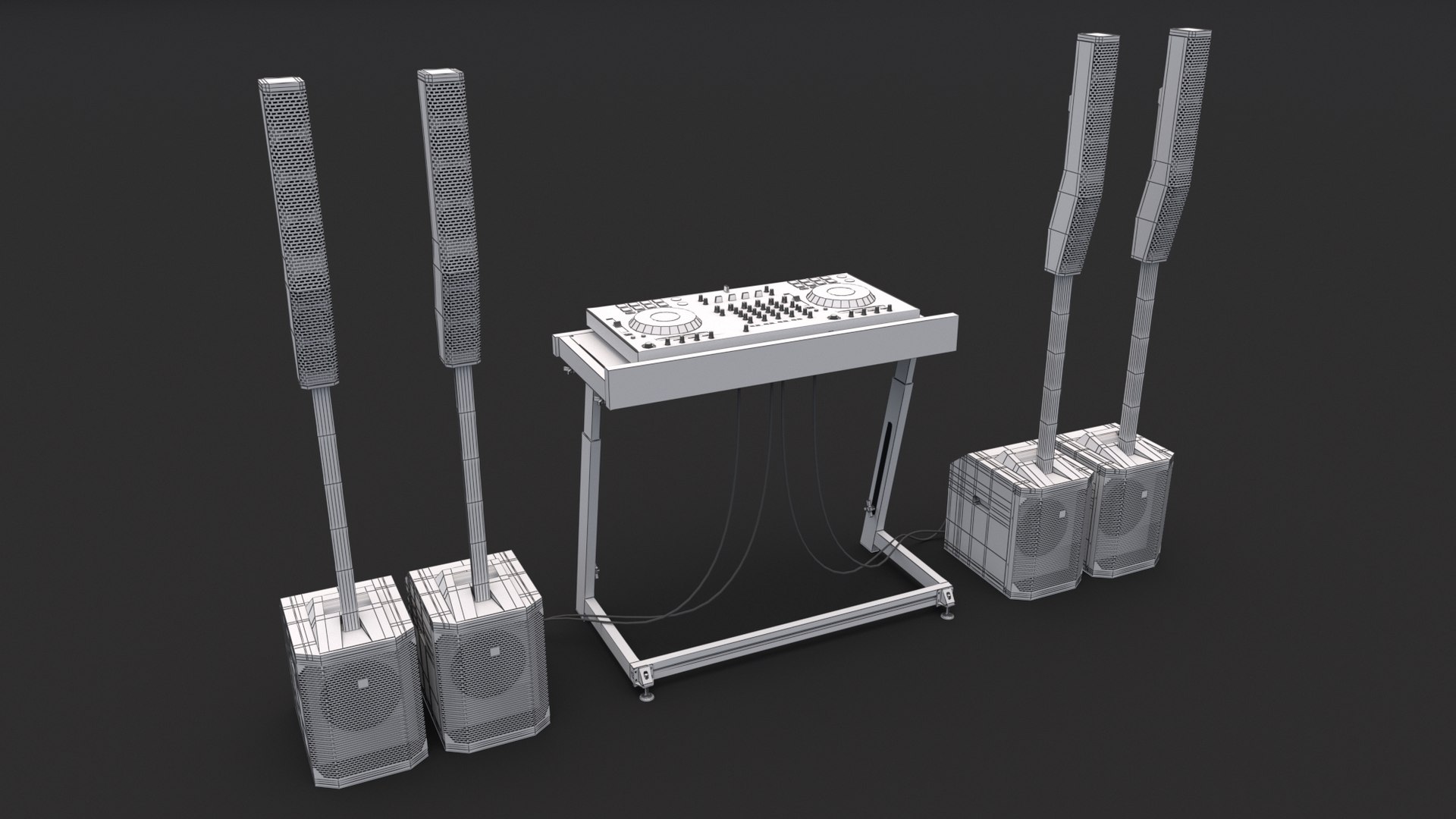 3D Dj Booth 02 Model - TurboSquid 1742080