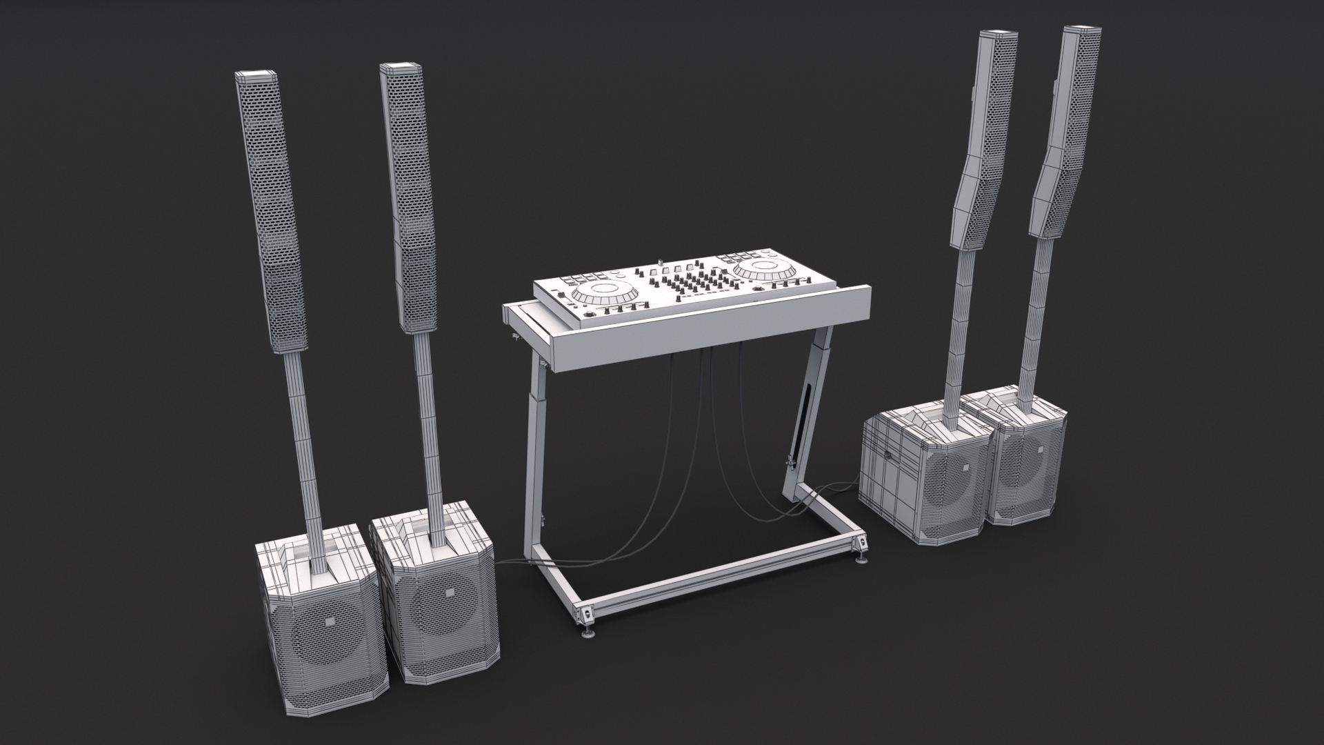3D Dj Booth 02 model - TurboSquid 1742080