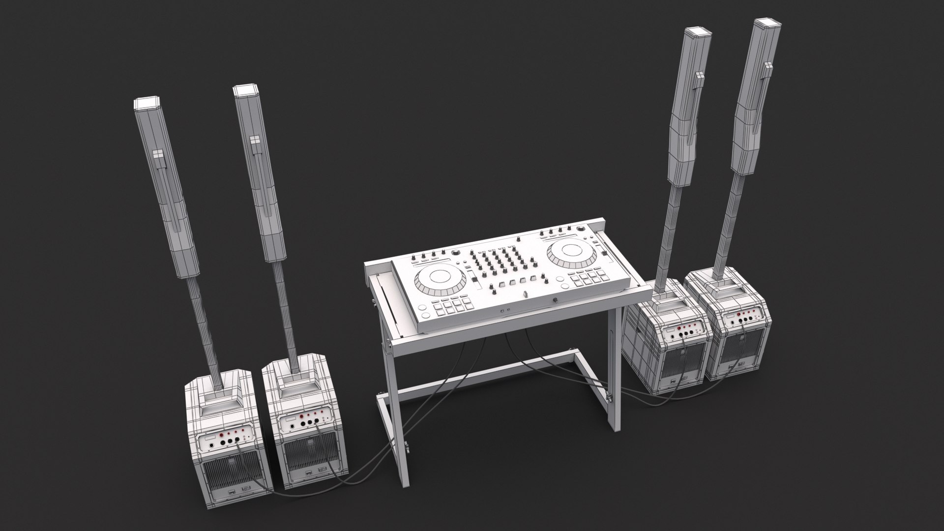 3D Dj Booth 02 Model - TurboSquid 1742080