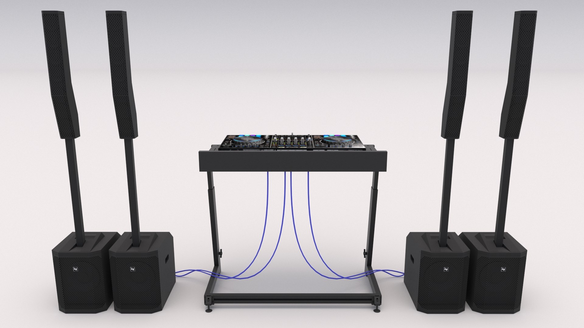 3D Dj Booth 02 Model - TurboSquid 1742080