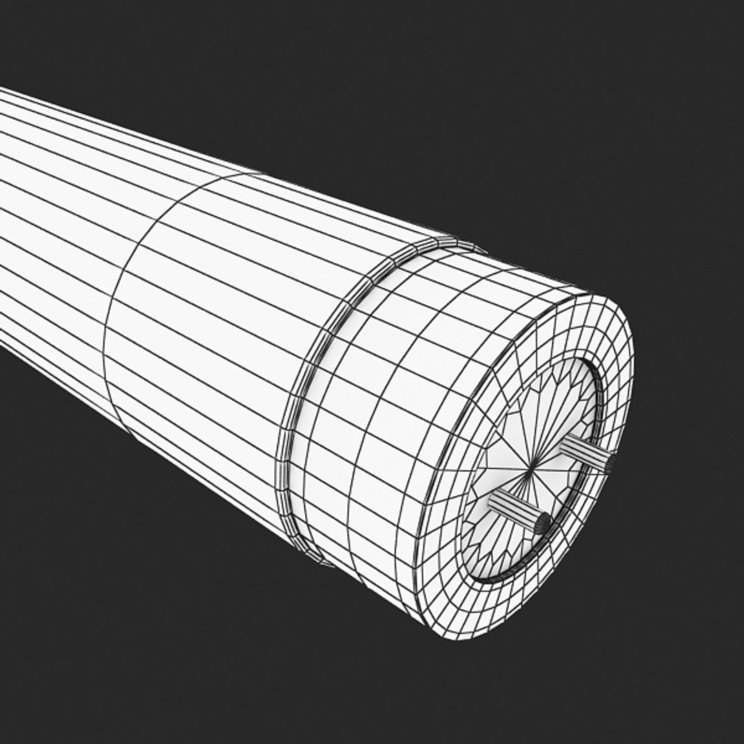 Fluorescent Tube 3d Model