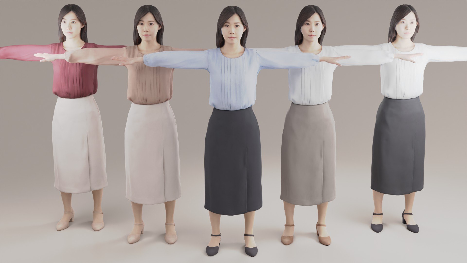 3D Asian Woman Animation3D 160 Mari - TurboSquid 2142536