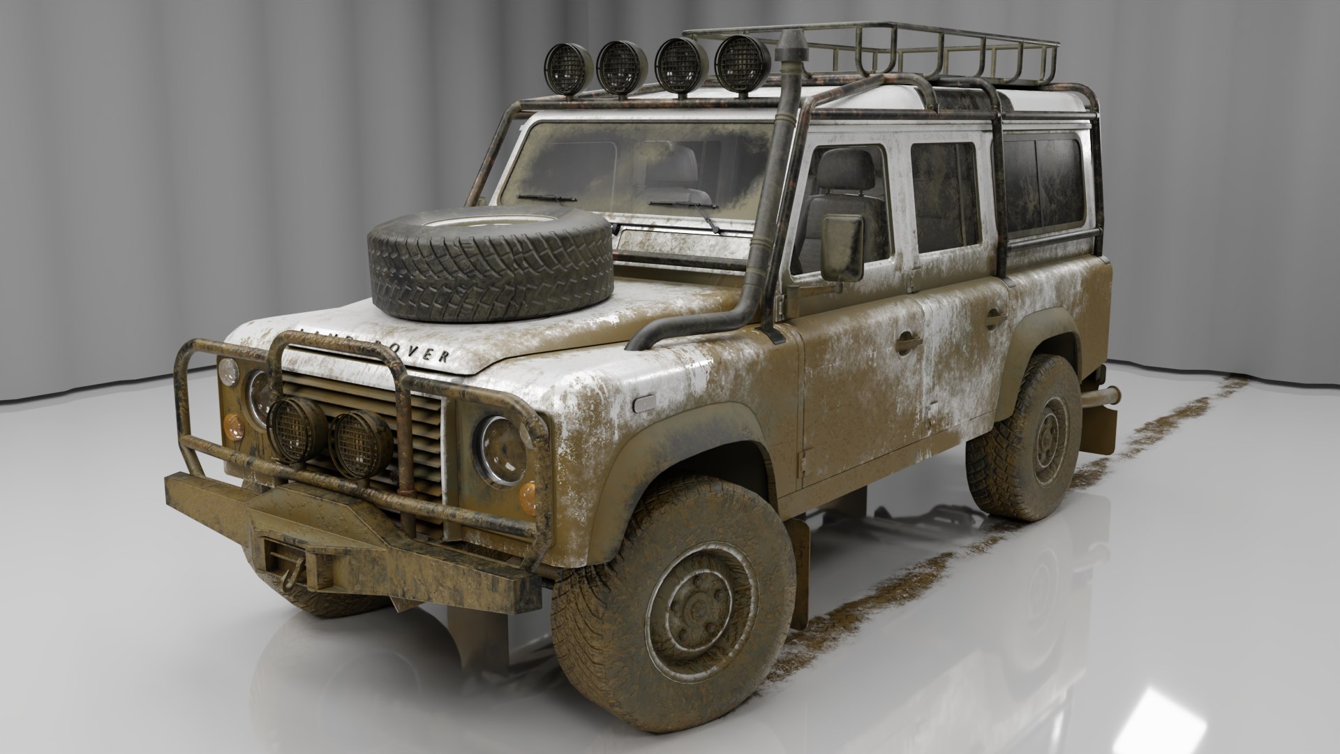 modelo 3d Land Rover Defender sucio - TurboSquid 2395980