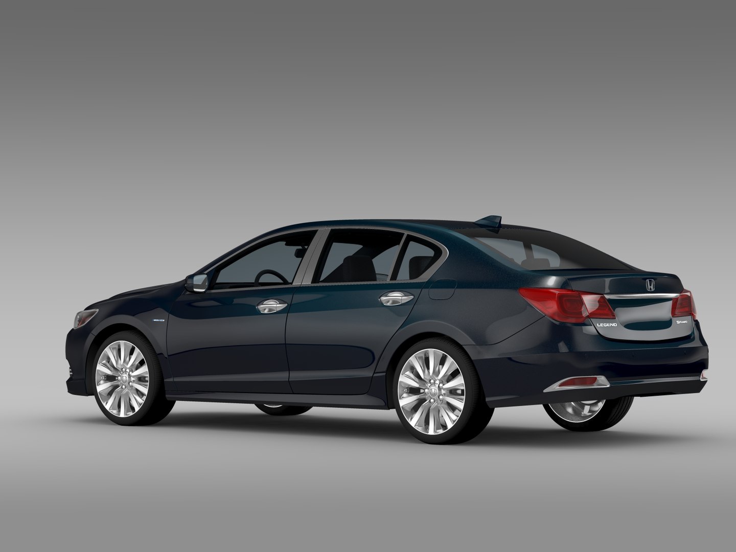3d Honda Legend Hybrid 2015 Model