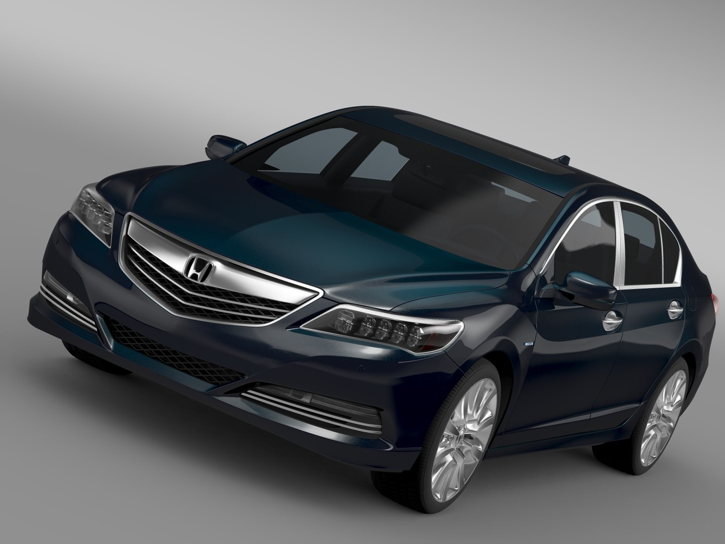 3d Honda Legend Hybrid 2015 Model