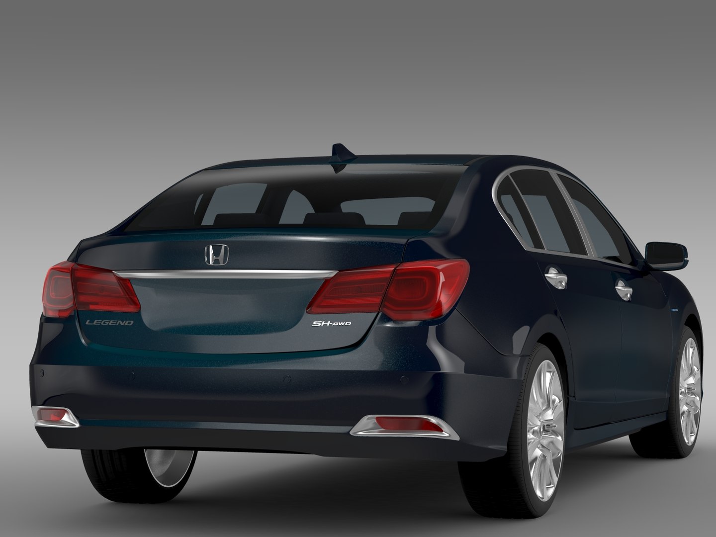 3d Honda Legend Hybrid 2015 Model