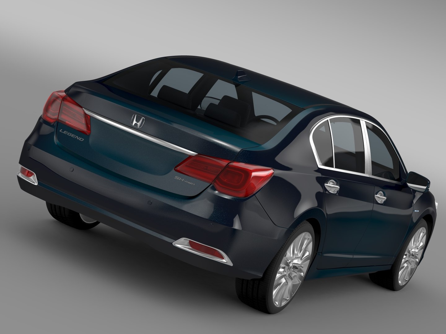 3d Honda Legend Hybrid 2015 Model