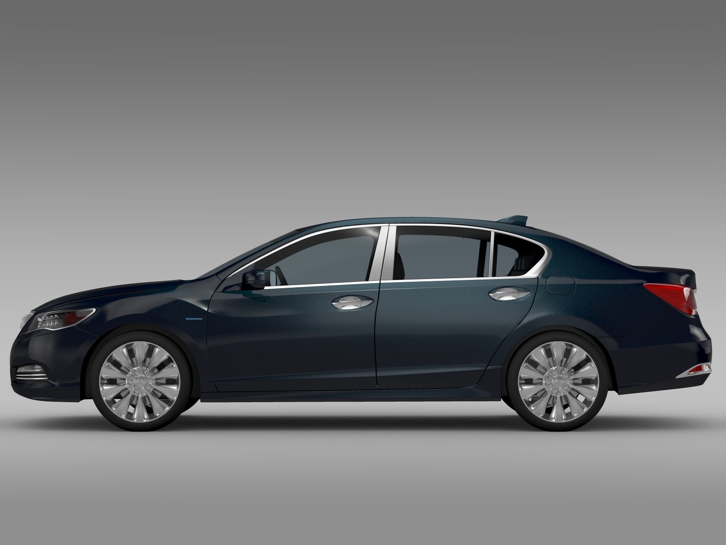 3d Honda Legend Hybrid 2015 Model