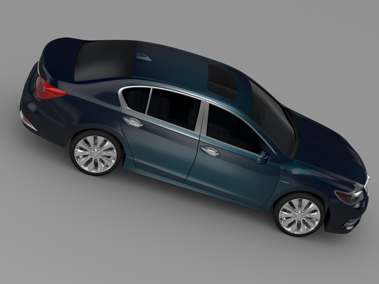 3d Honda Legend Hybrid 2015 Model