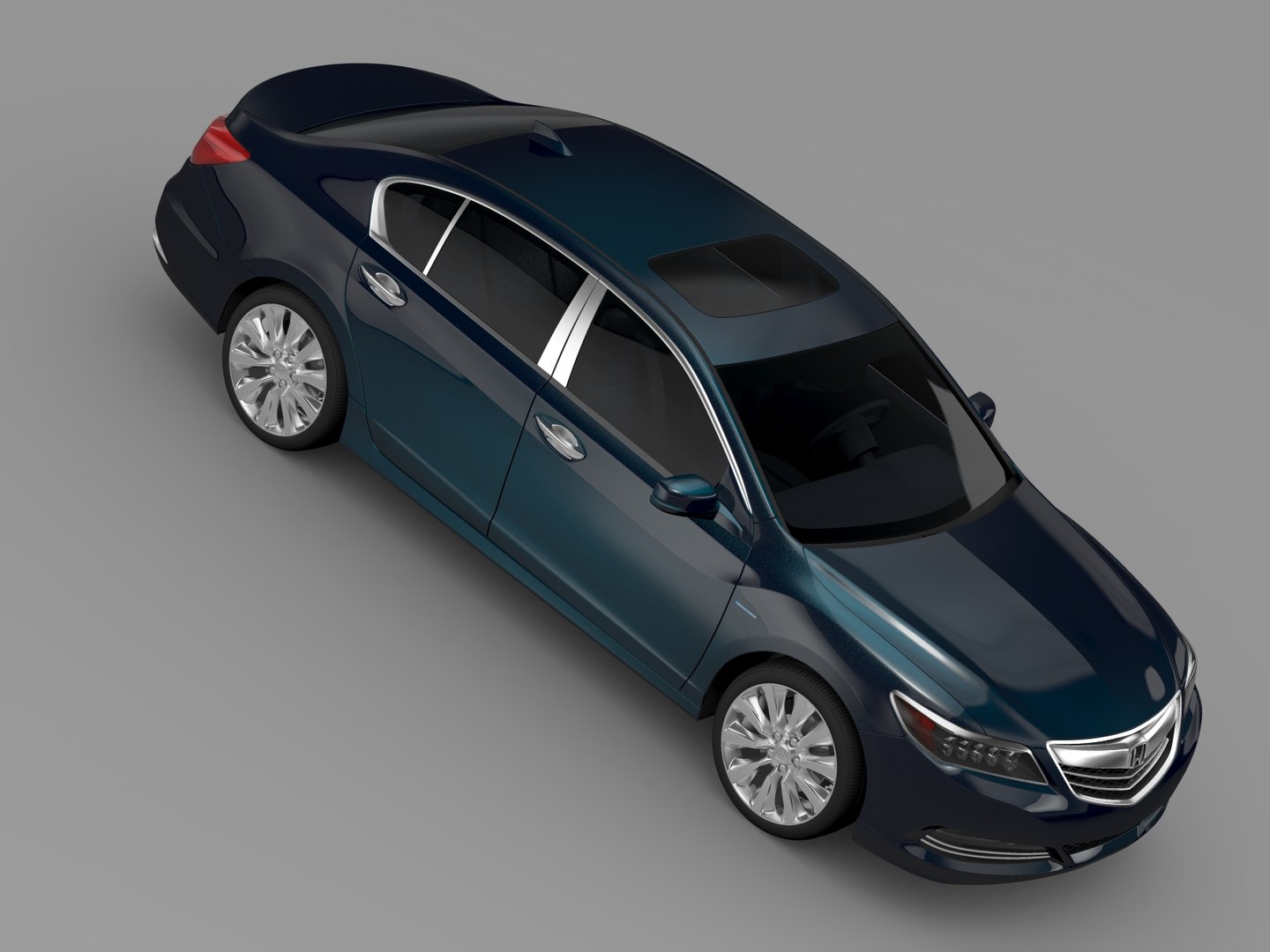 3d Honda Legend Hybrid 2015 Model