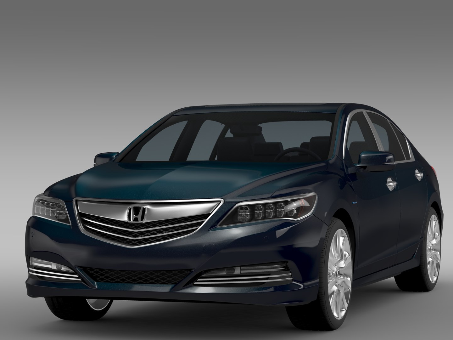 3d Honda Legend Hybrid 2015 Model