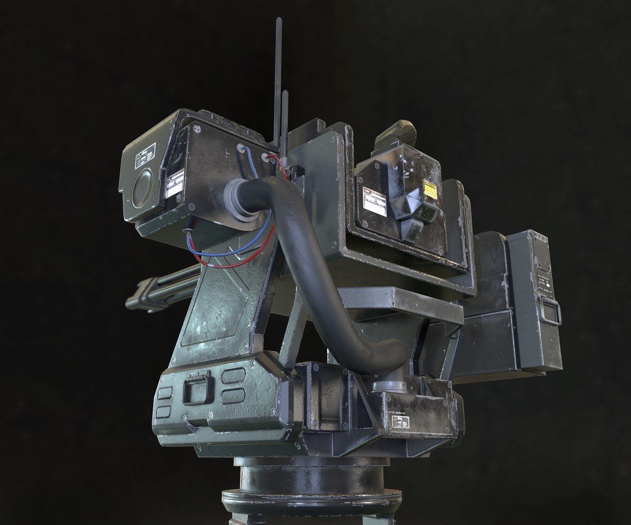 3d model of ready sentry turret