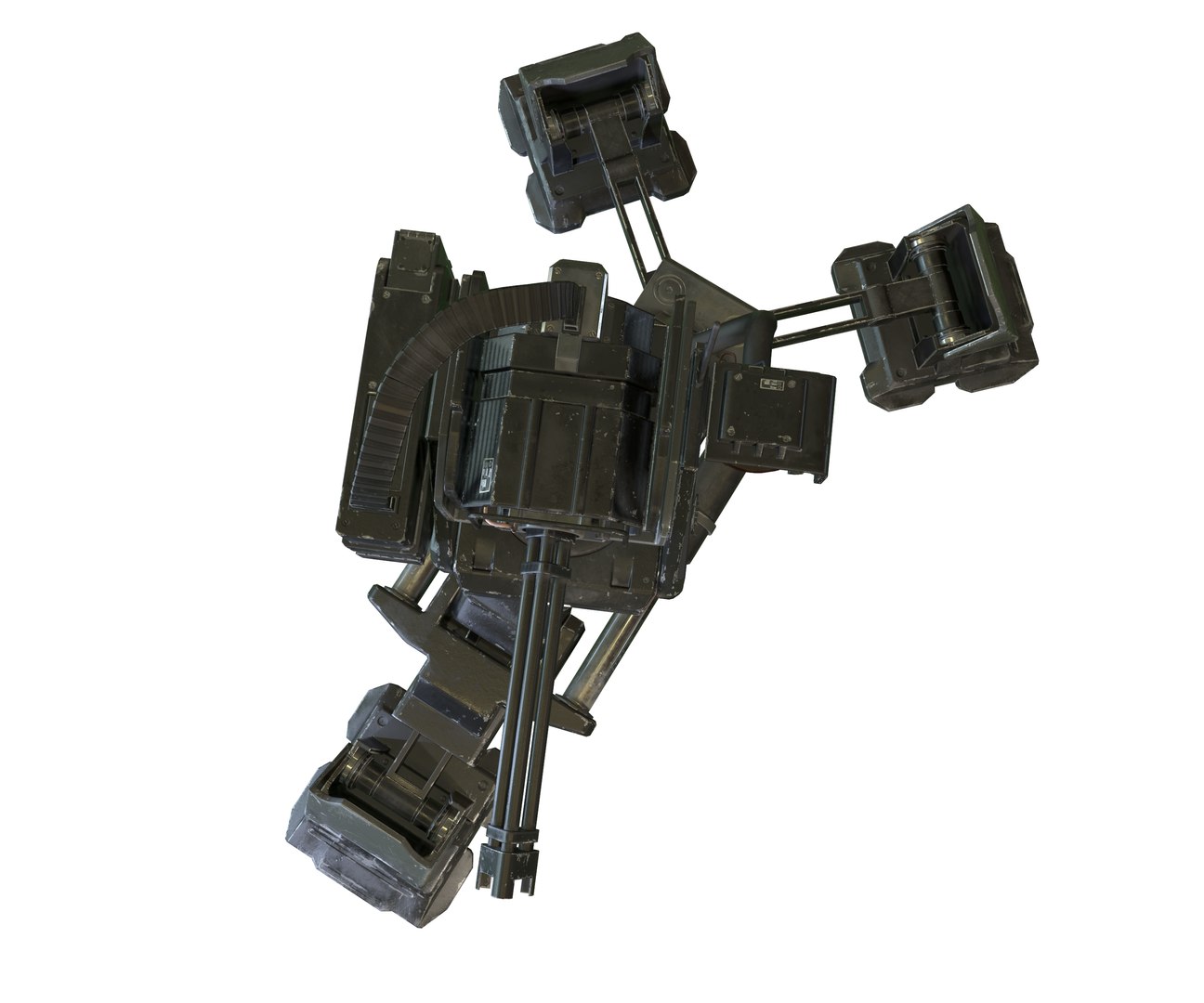 3d model of ready sentry turret