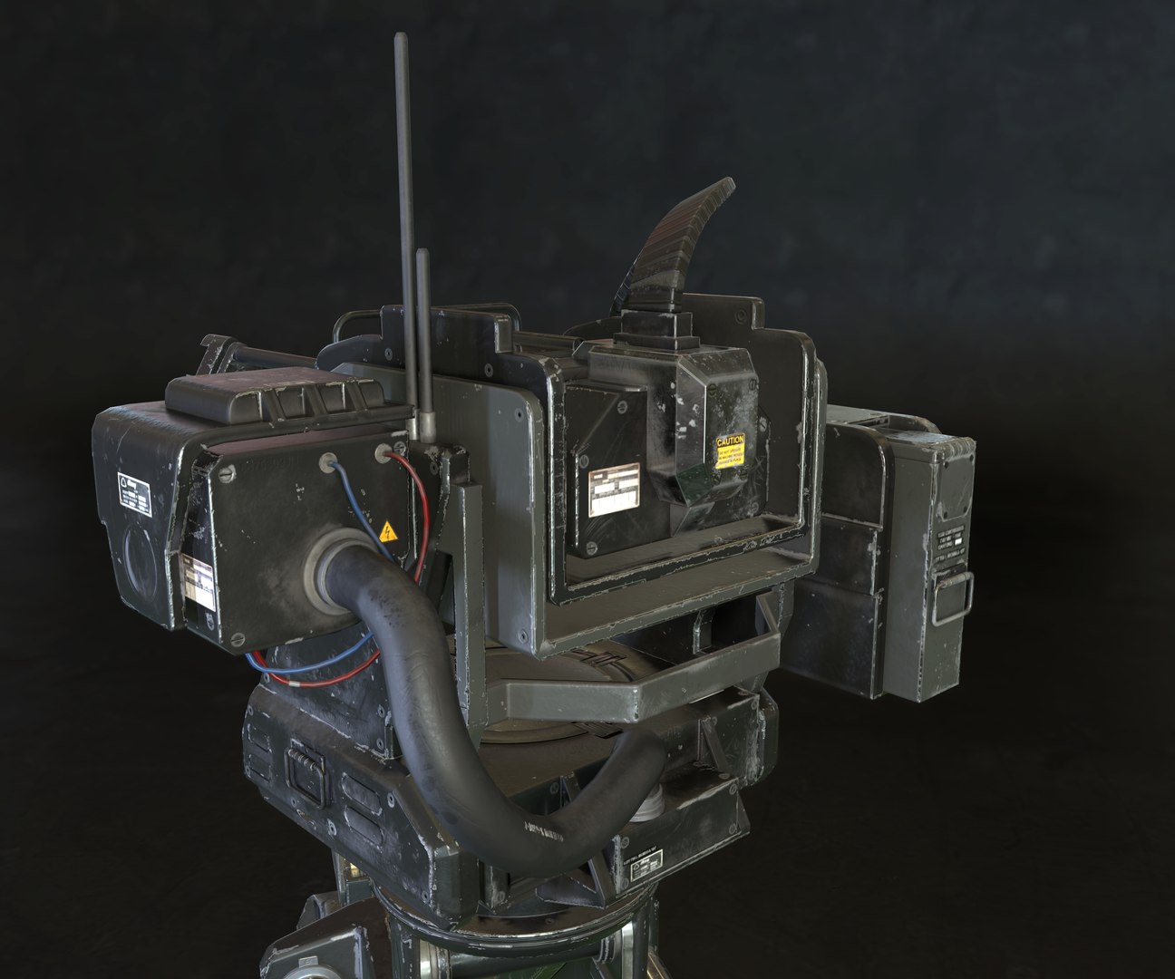 3d model of ready sentry turret