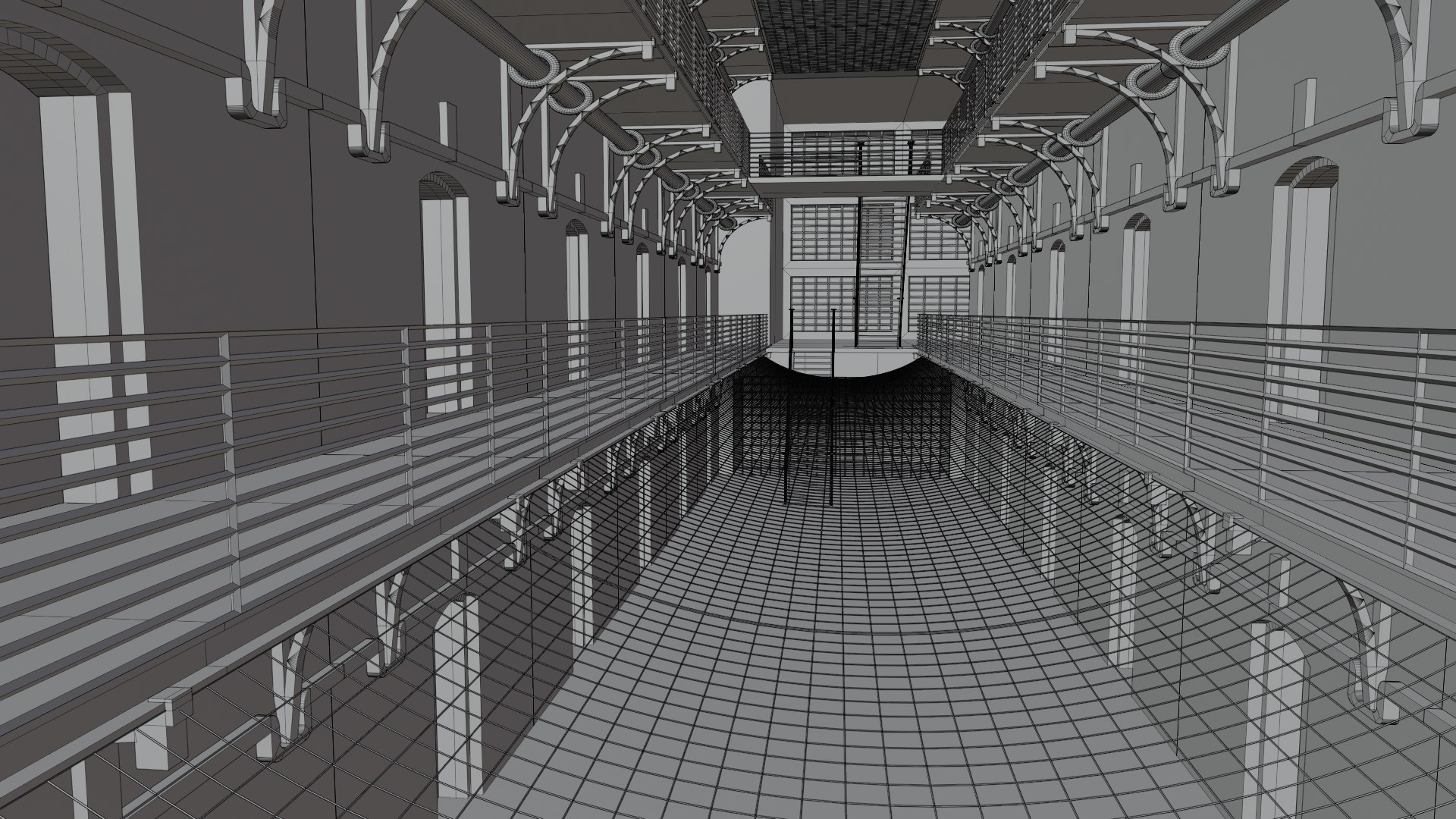 Prison Interior 3D Model - TurboSquid 2157348