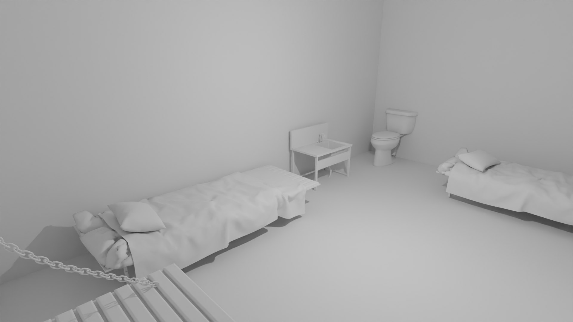 Prison Interior 3D Model - TurboSquid 2157348