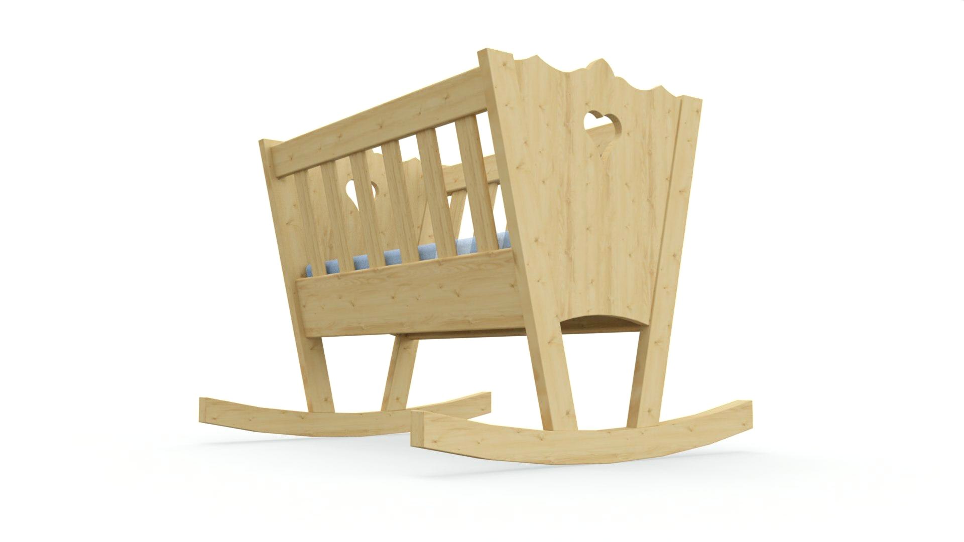 Rocking Cradle 3D Model - TurboSquid 1791928