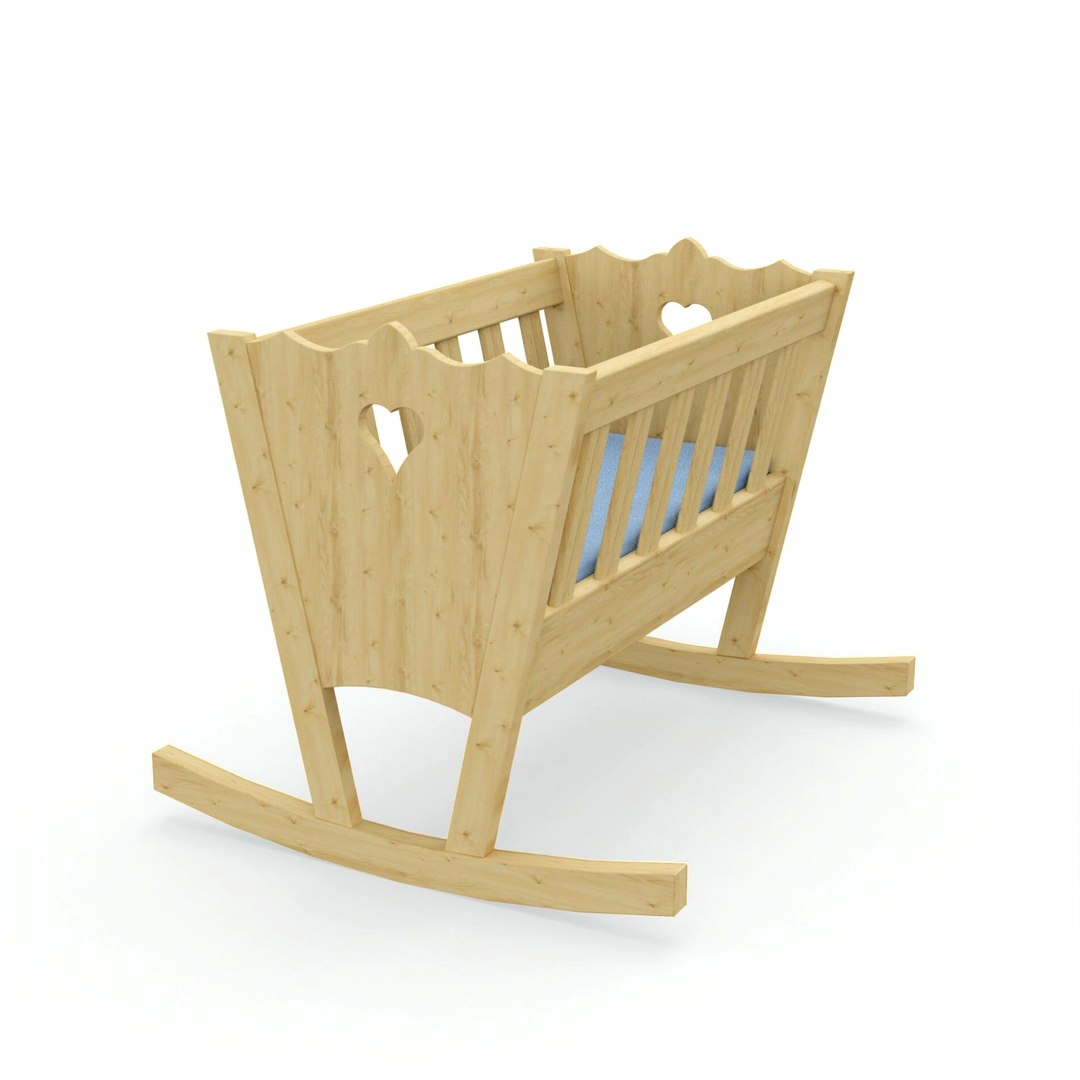 Rocking Cradle 3D Model - TurboSquid 1791928