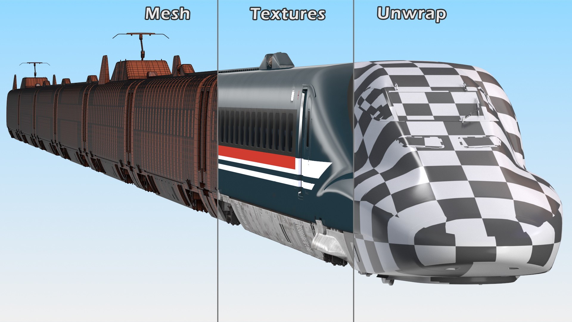 3D High Speed Bullet Train Rigged for Maya - TurboSquid 2025870