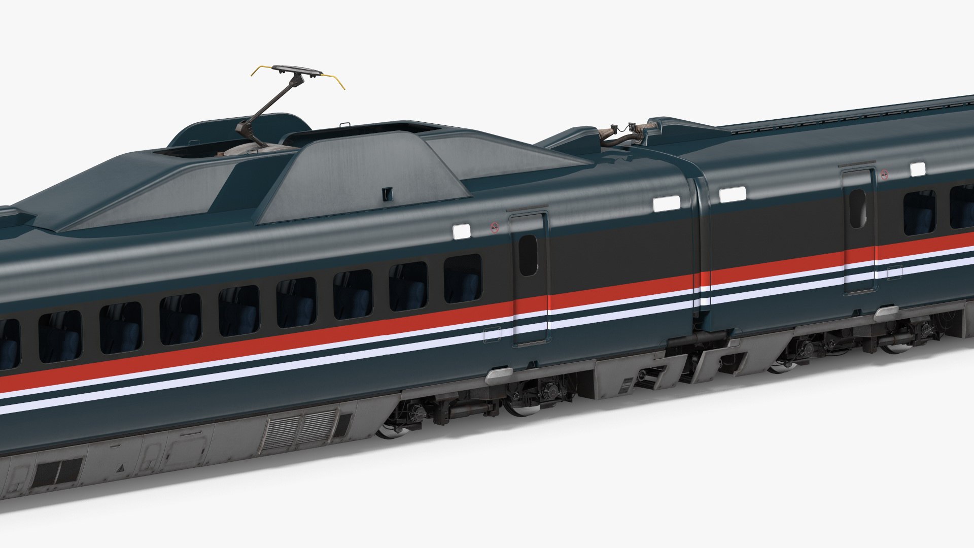 3D High Speed Bullet Train Rigged for Maya - TurboSquid 2025870
