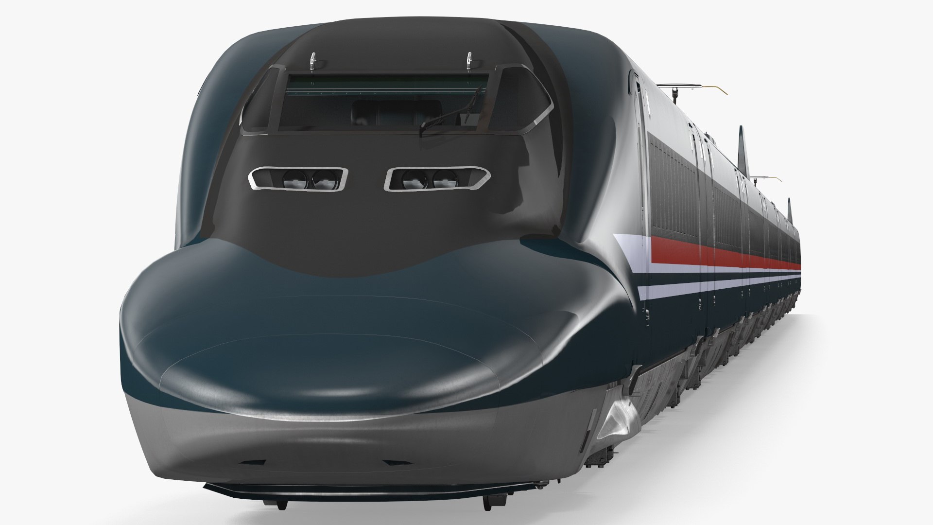 3D High Speed Bullet Train Rigged for Maya - TurboSquid 2025870