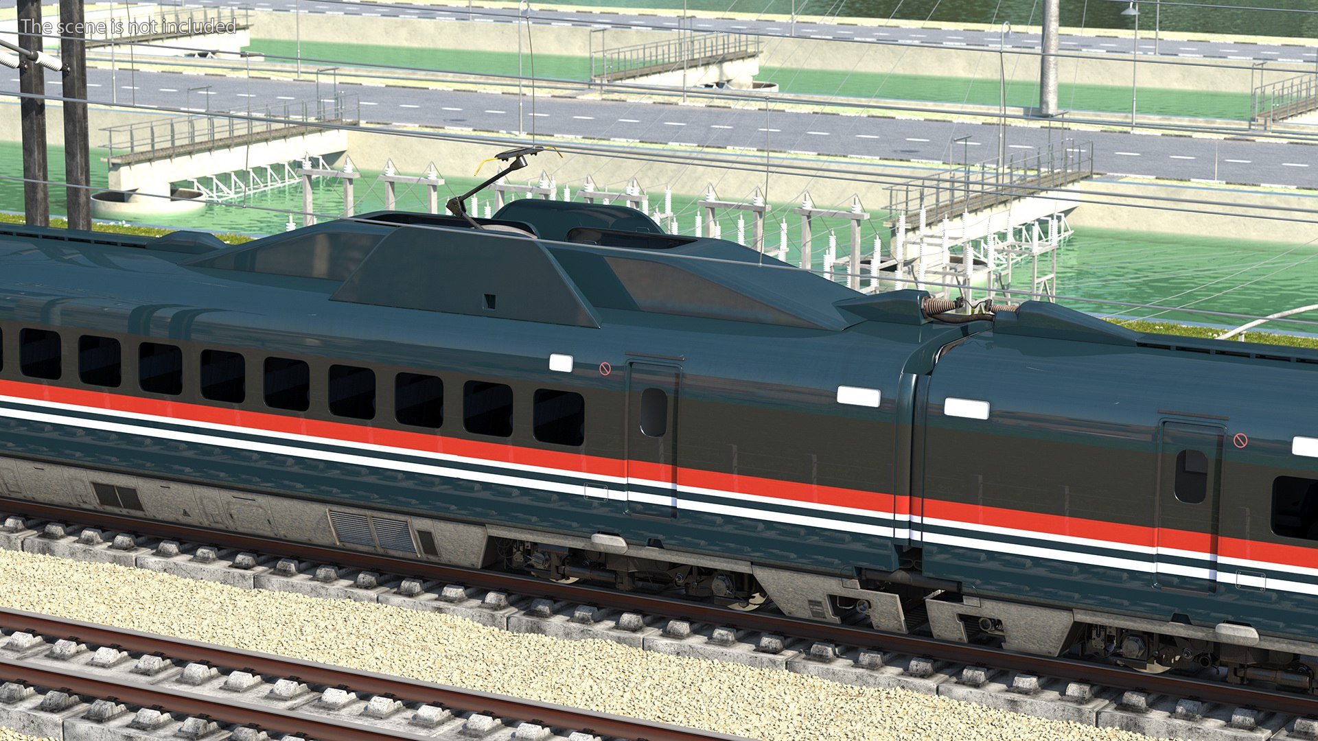 3D High Speed Bullet Train Rigged for Maya - TurboSquid 2025870