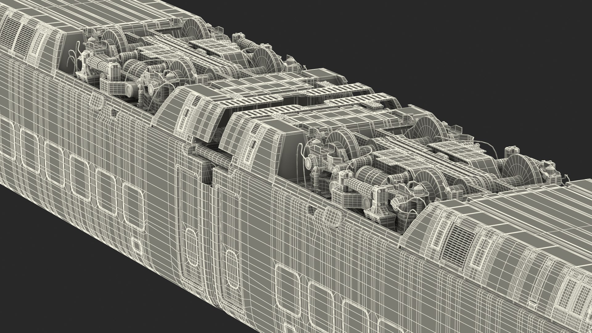 3D High Speed Bullet Train Rigged for Maya - TurboSquid 2025870