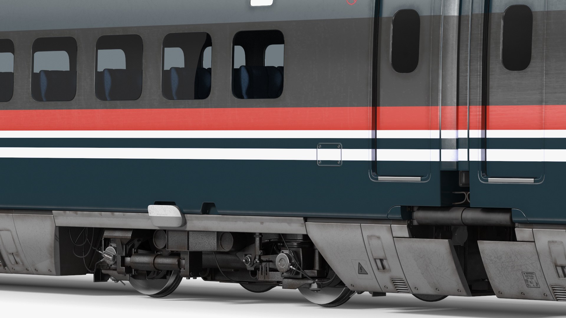 3D High Speed Bullet Train Rigged for Maya - TurboSquid 2025870