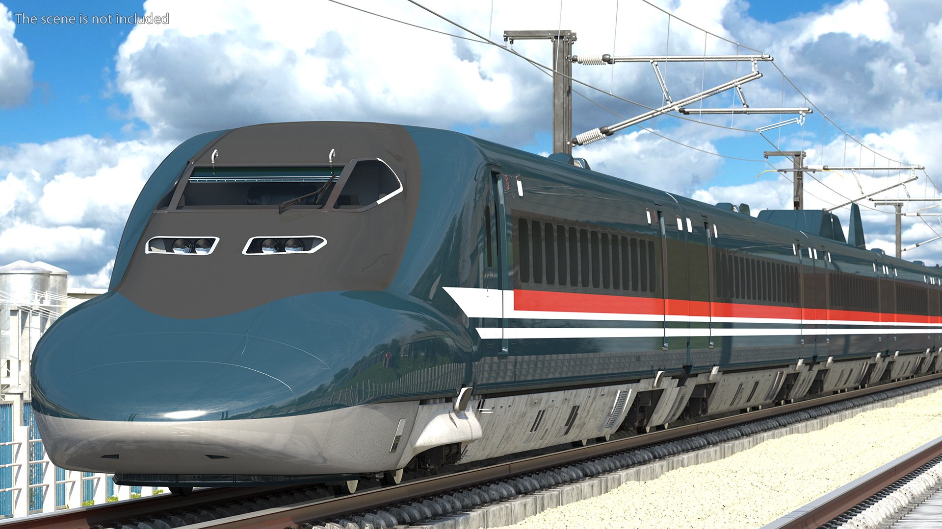 3D High Speed Bullet Train Rigged for Maya - TurboSquid 2025870