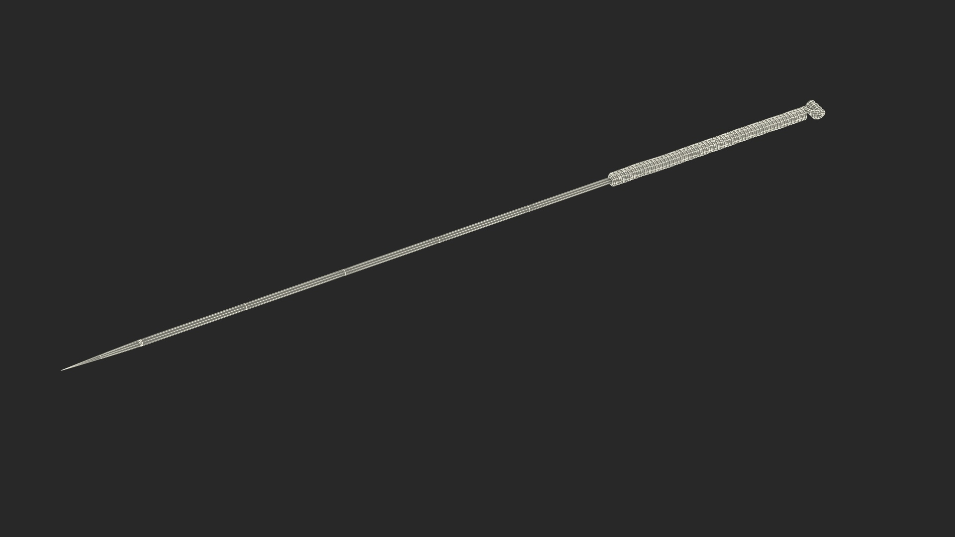 Long Acupuncture Needle Silver 3D Model - TurboSquid 2215121