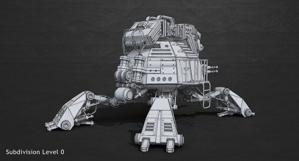 3d model walking robot