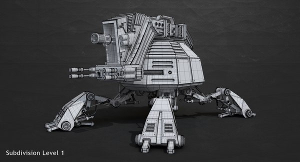 3d model walking robot