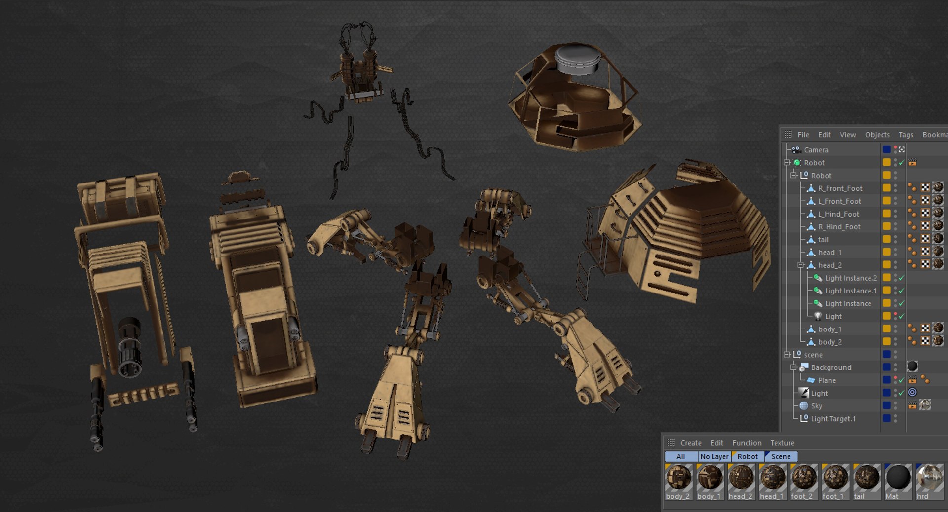 3d Model Walking Robot