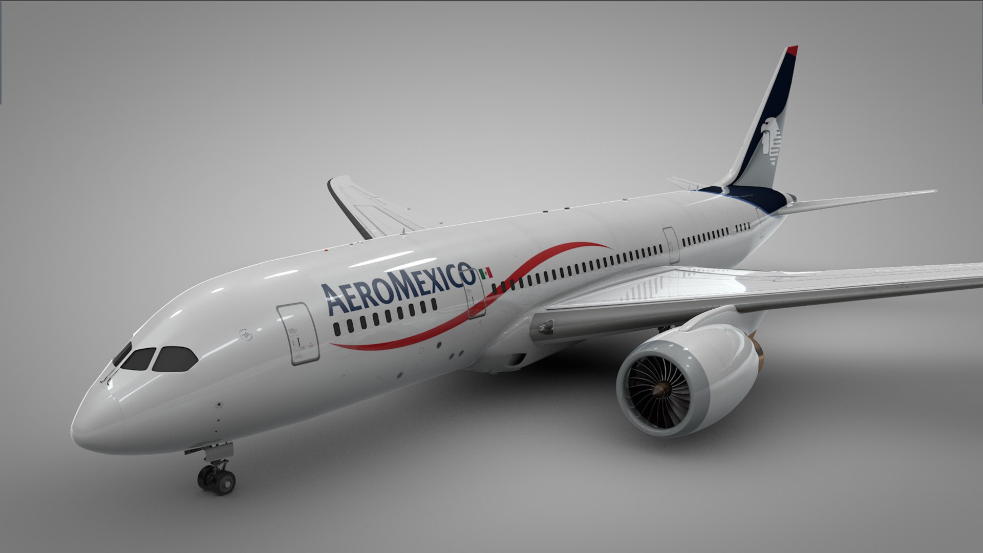 3D Model Boeing 787 Dreamliner Aeromexico - TurboSquid 1611493