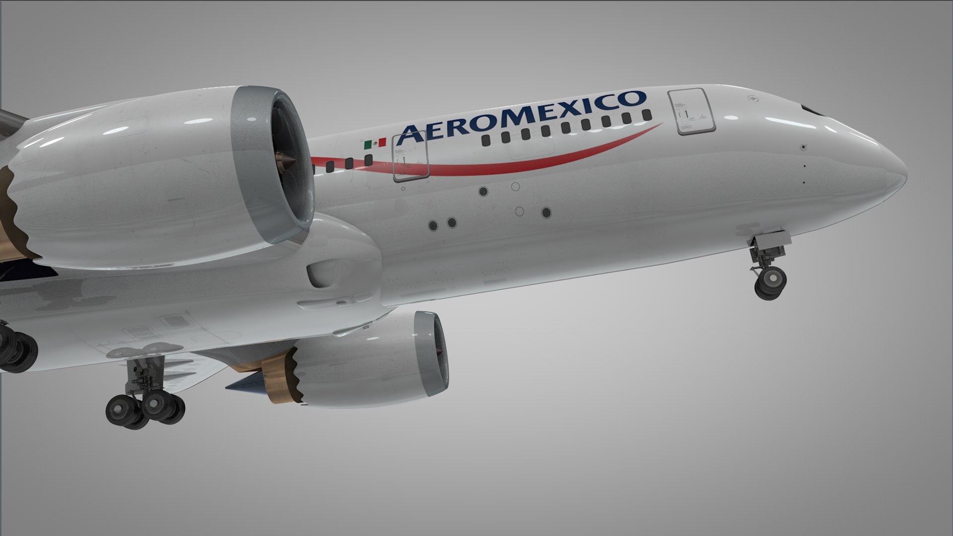 3D Model Boeing 787 Dreamliner Aeromexico - TurboSquid 1611493