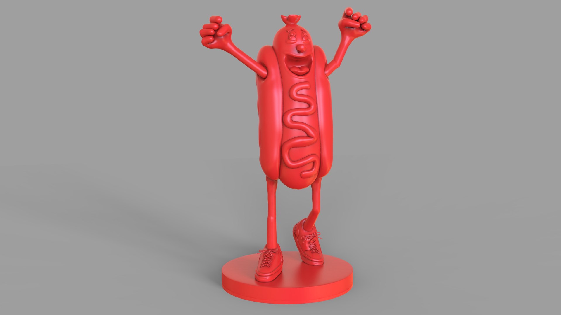 Excited Hot Dog Model - TurboSquid 2331026