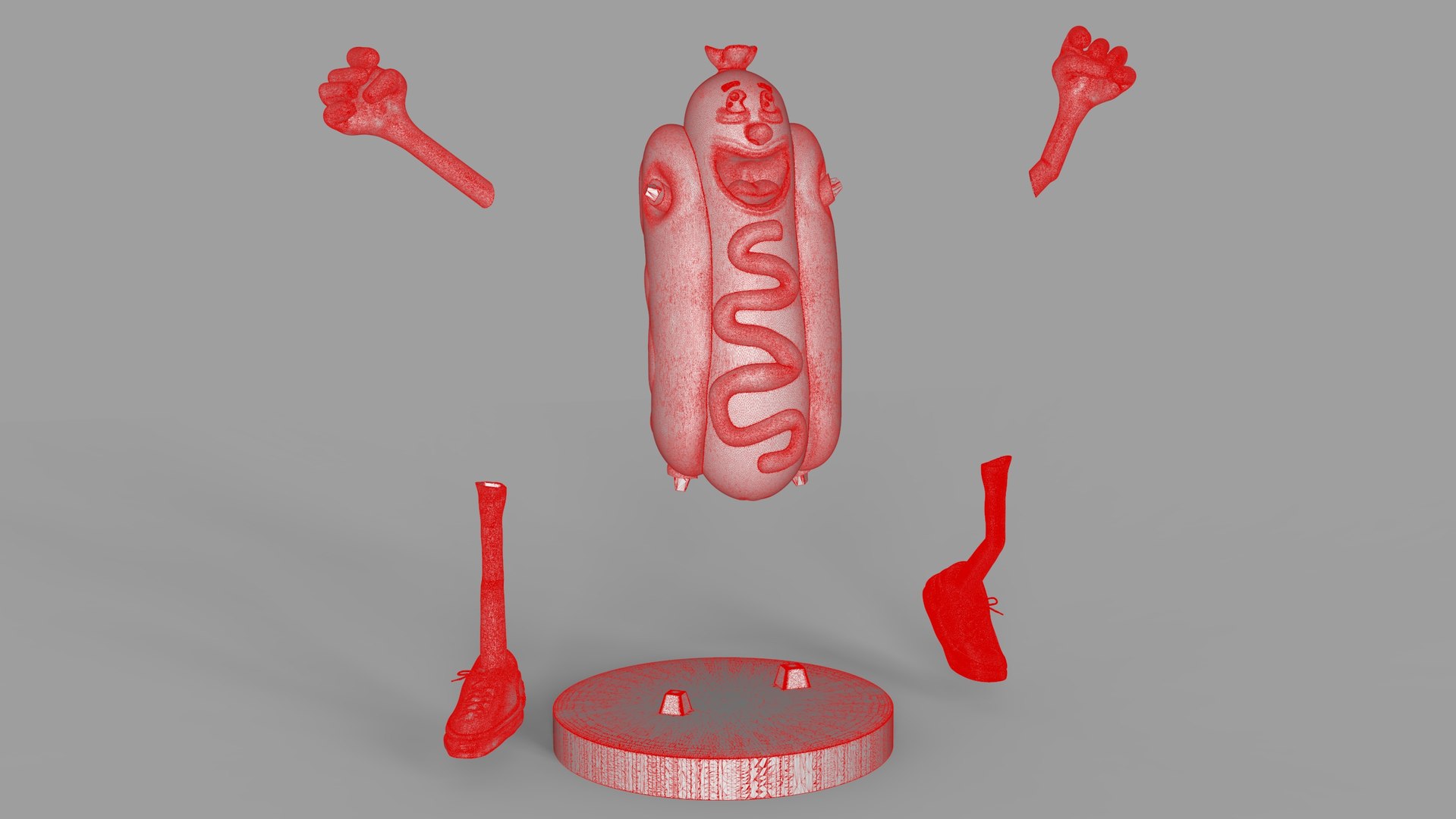 Excited Hot Dog Model - TurboSquid 2331026