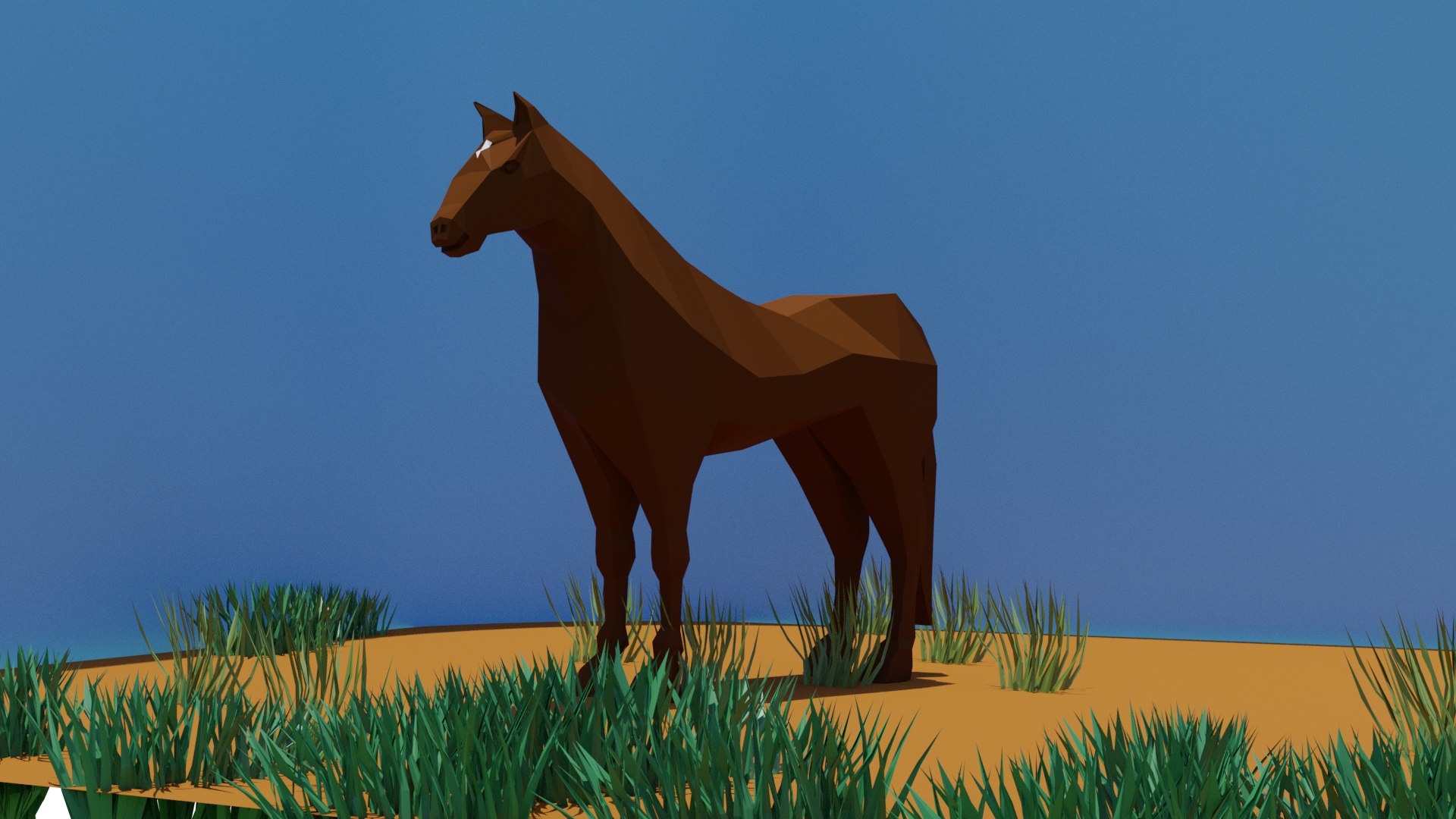 Low poly horse 3D - TurboSquid 1730946