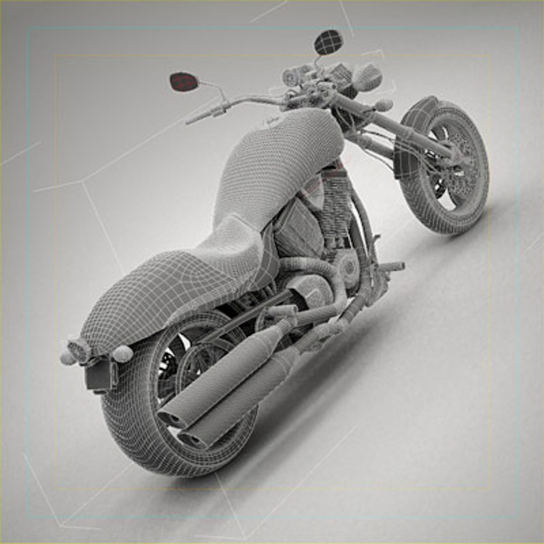 motorcycle moto classic 3d model
