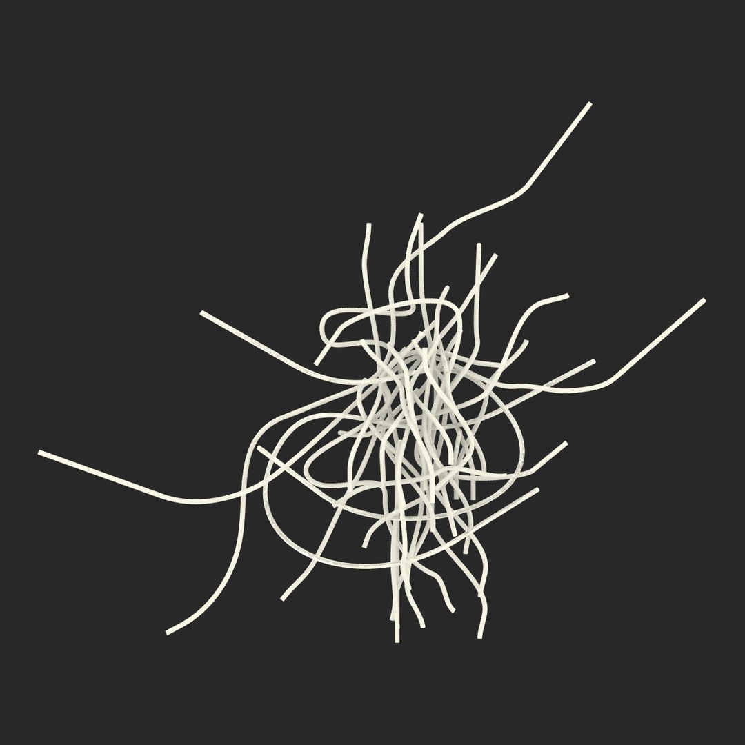 3d messy pile rusty rebar model