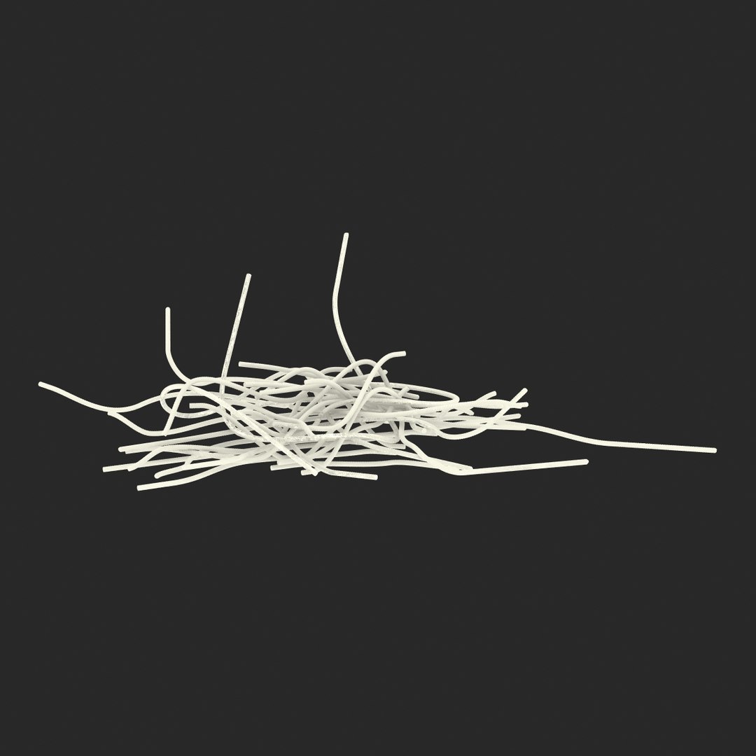 3d messy pile rusty rebar model