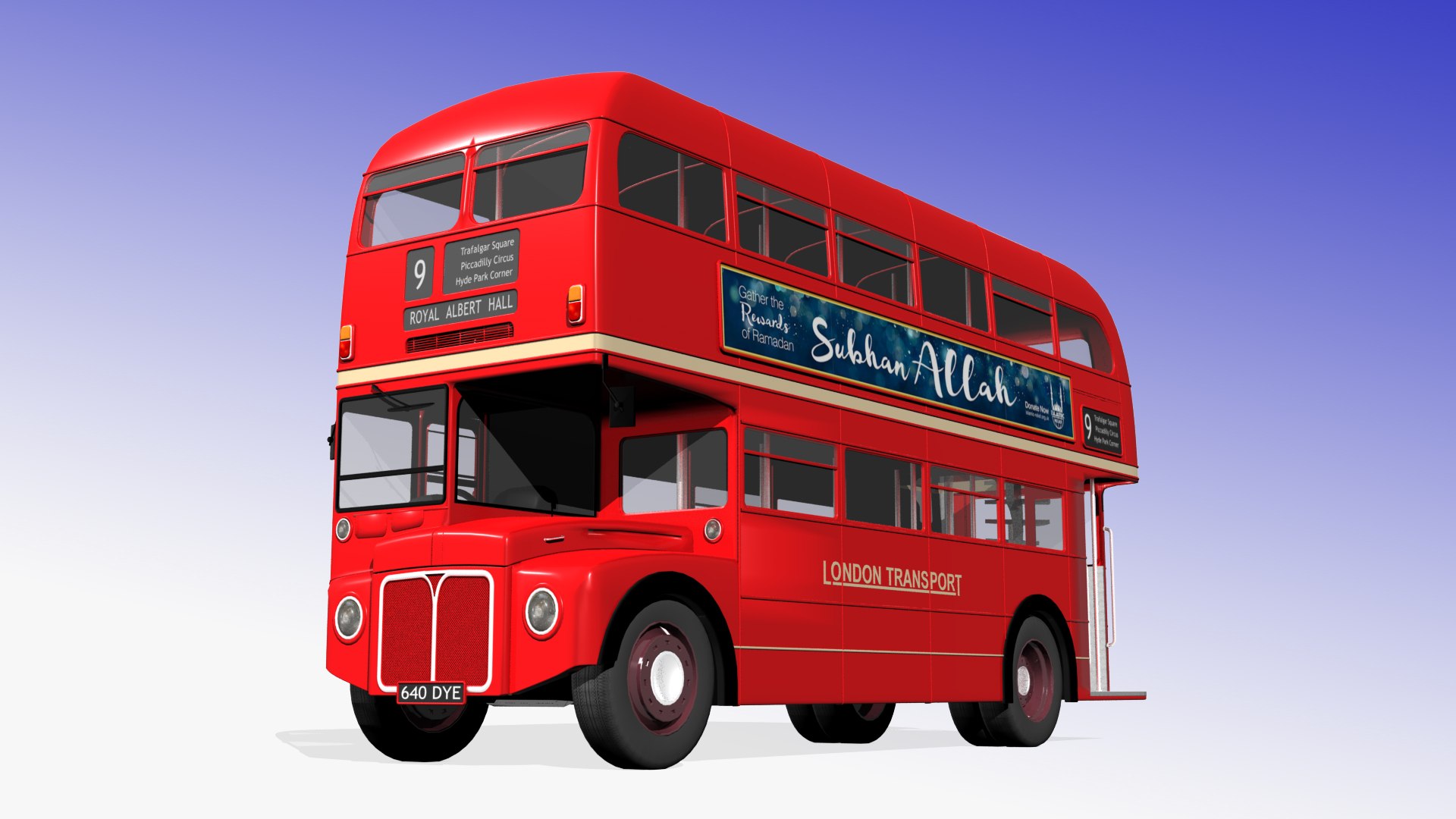 London bus 3D model - TurboSquid 1448940