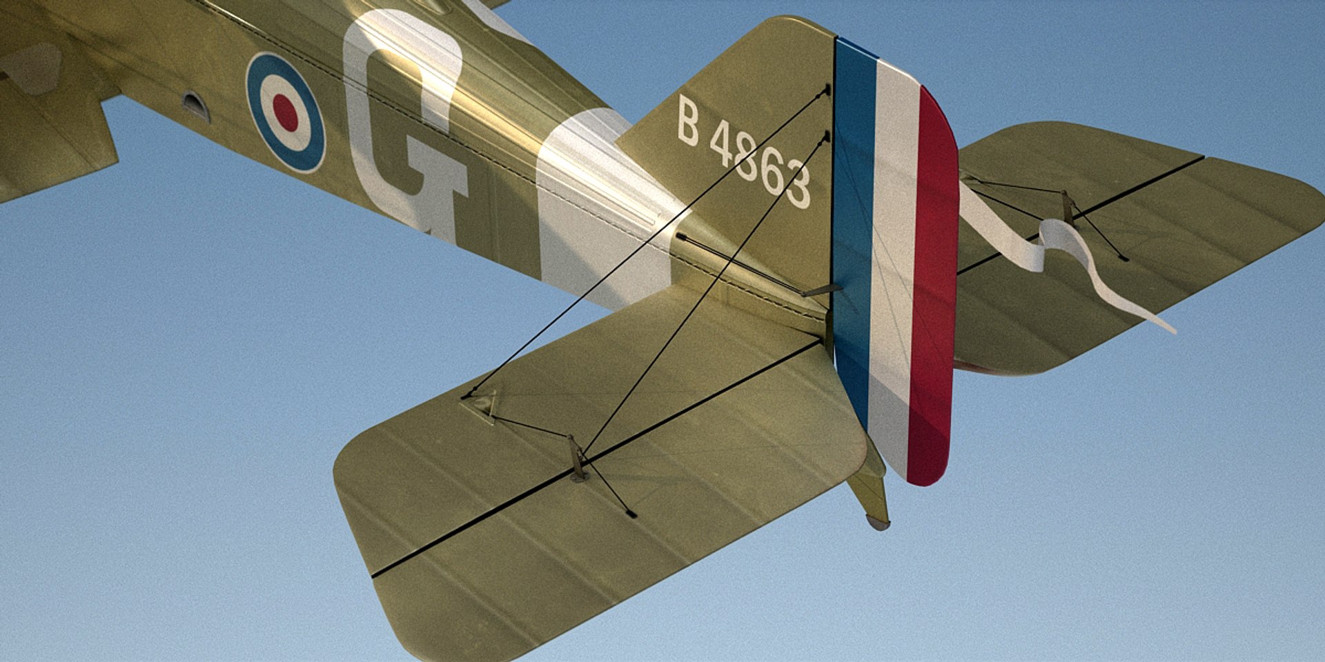 Royal aircraft se5a mccudden 3D model - TurboSquid 1384889