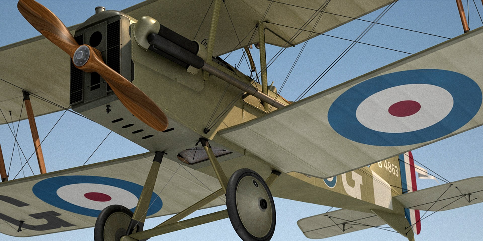 Royal aircraft se5a mccudden 3D model - TurboSquid 1384889